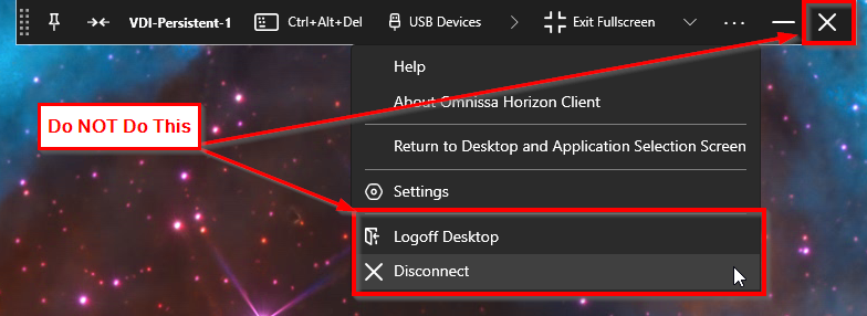 How to Sign Out of your VDI – Interdent IT