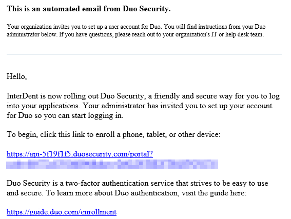 DUO Mobile: Remote Authorization Activation – Interdent IT