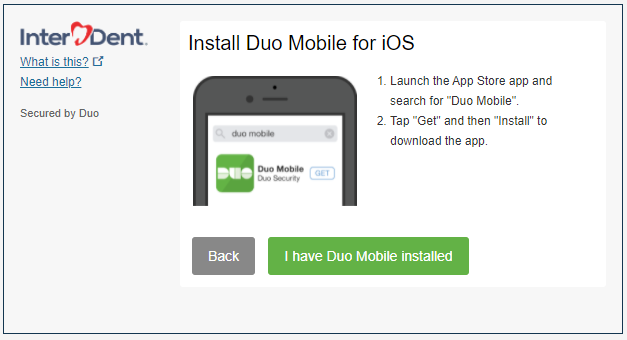 DUO Mobile: Remote Authorization Activation – Interdent IT