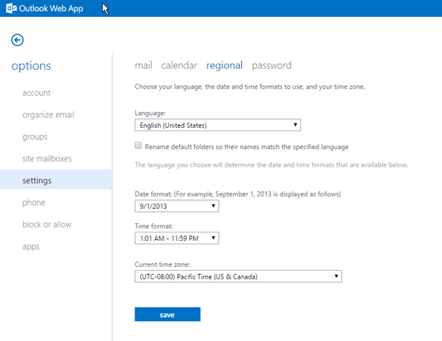 Webmail: How to Change Your Timezone – Interdent IT